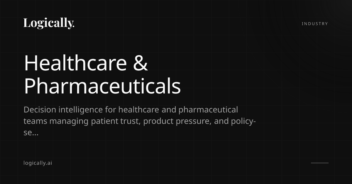 Healthcare & Pharmaceuticals - Logically | Logically